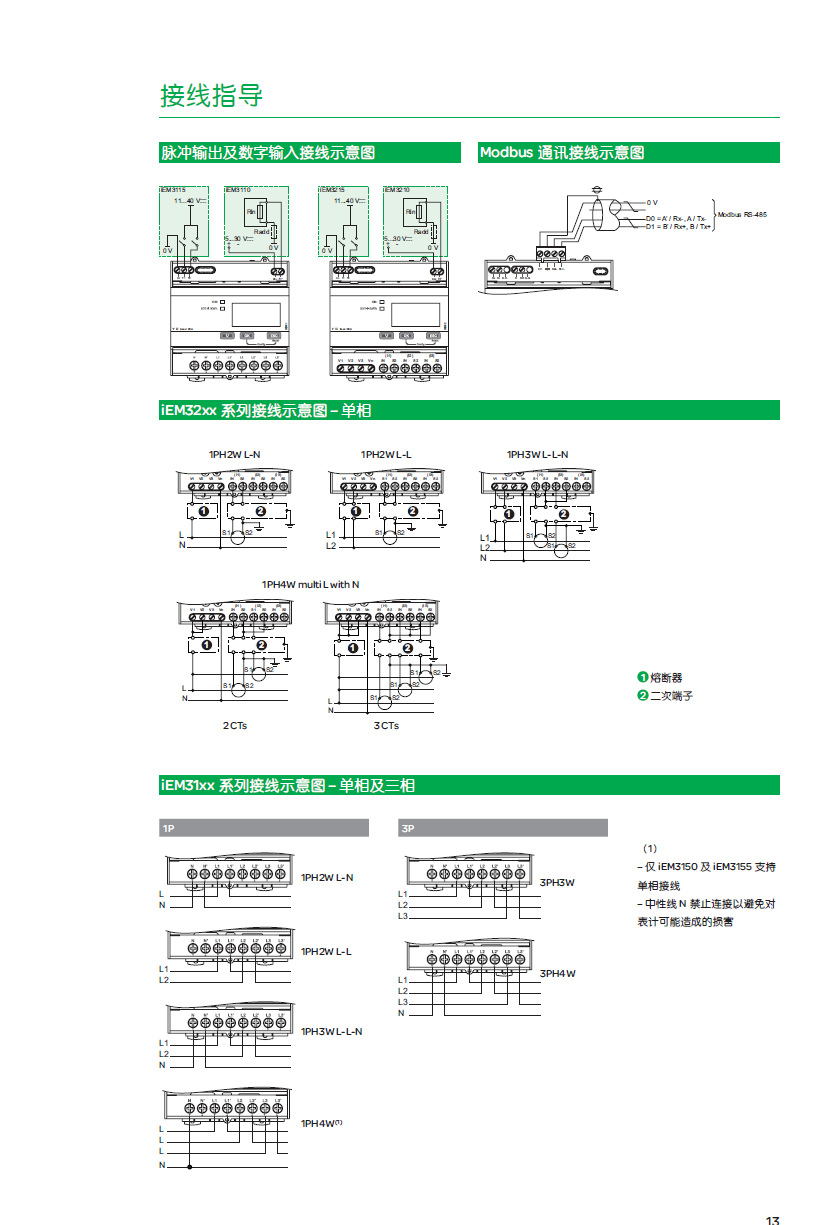 A9MEM3250/3255/3150/335/多功能仪表iEM3250导轨式三相电能表-阿里巴巴