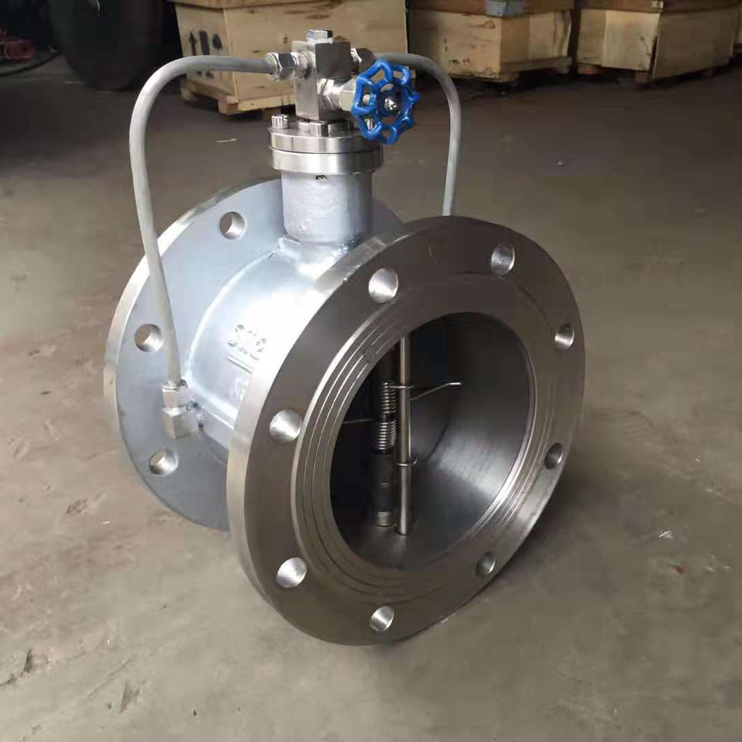 上海兰高阀门批发HH49X不锈钢消声缓闭止回阀微阻缓闭蝶式防回流-阿里巴巴