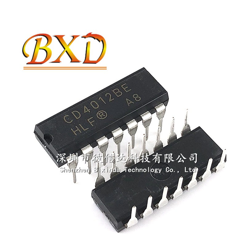 全新 CD4012BE 直插DIP-14 双4输入与非门 CD4012 芯片 逻辑IC-阿里巴巴