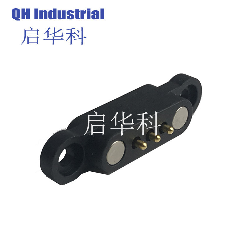 3pin2.3mm间距PogoPin磁吸连接器无线直流电源数据线智能环卫设备-阿里巴巴