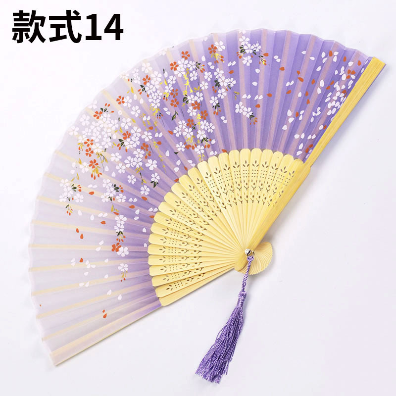 7 inch hanfu fairy dress folding fan Chinese wind female Japanese style ...