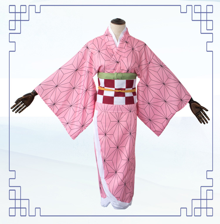 万圣节鬼灭之刃 c服COS服兄妹之绊 灶门 祢豆子 cosplay服装-阿里巴巴