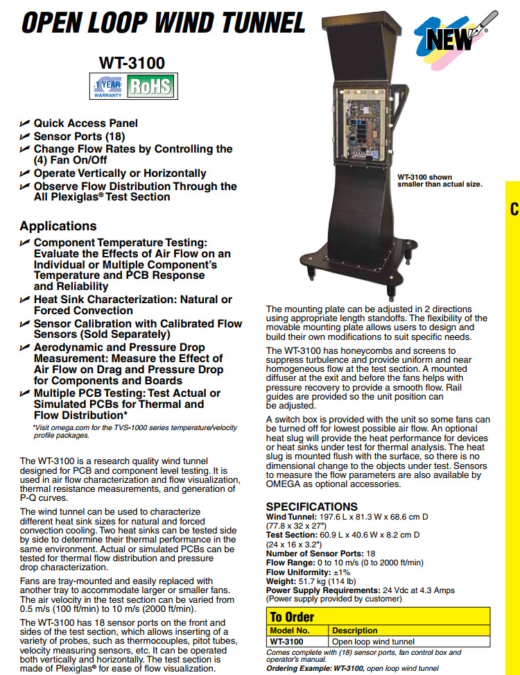 美国奥米佳风洞WT-3100,WT-3104,WT-3106,WT-3107,WT-3200-阿里巴巴