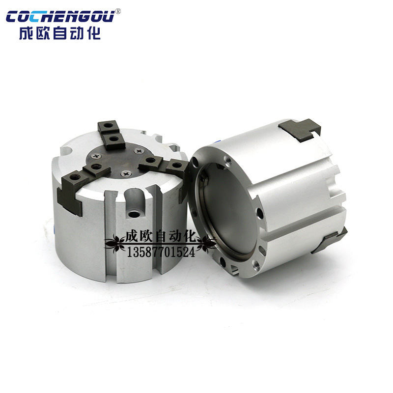 SMC型平行气动三爪手指气缸MHS3-16D/20D/25D/32D/40D/50D/63DMHS-阿里巴巴