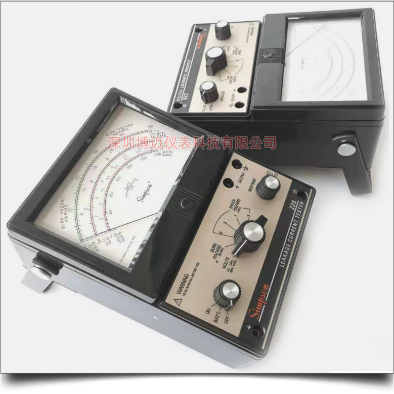 美国辛普森Simpson 228电流表指针式AC交流DC直流泄漏电流测试仪-阿里巴巴