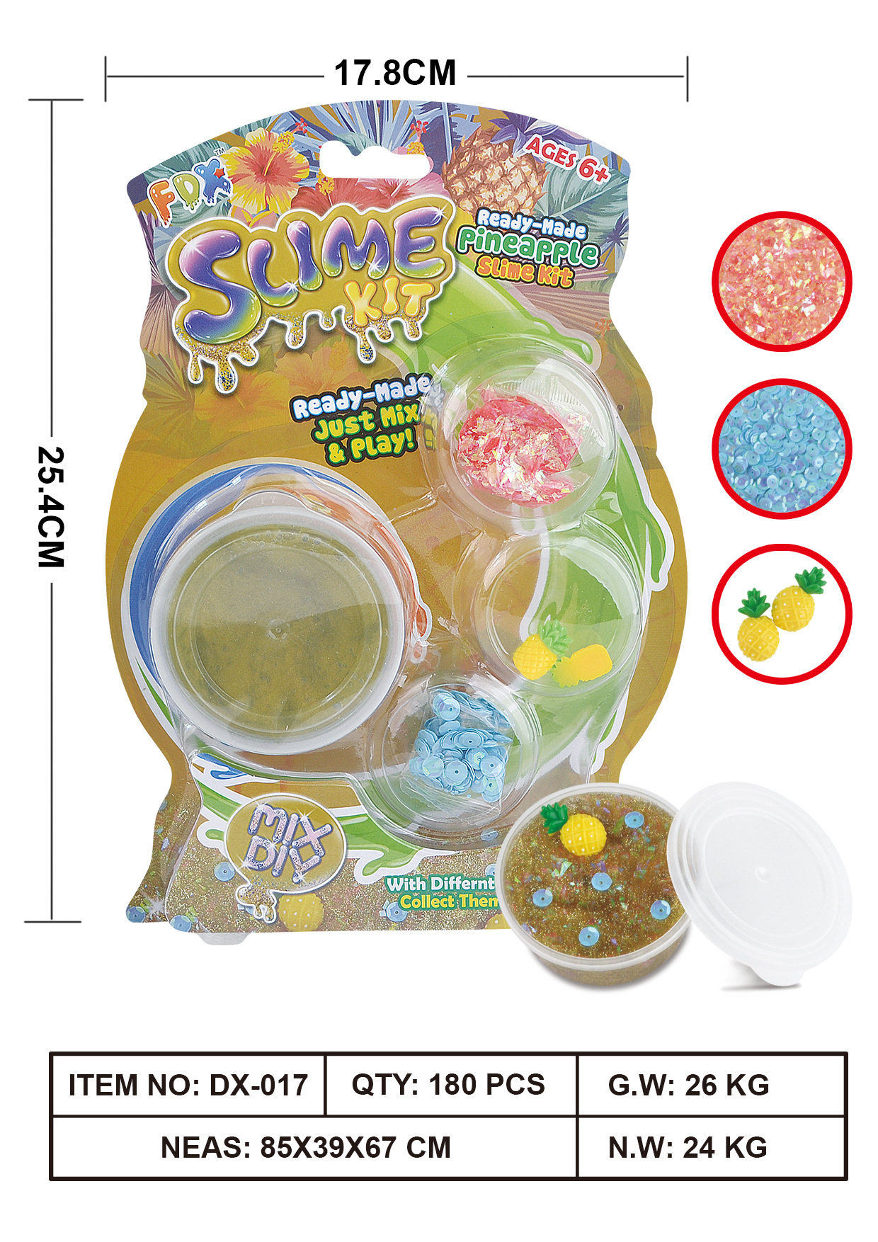 DIY史莱姆水晶泥 卡通主题slime沙皮胶起泡胶 跨境新奇特解压玩具-阿里巴巴