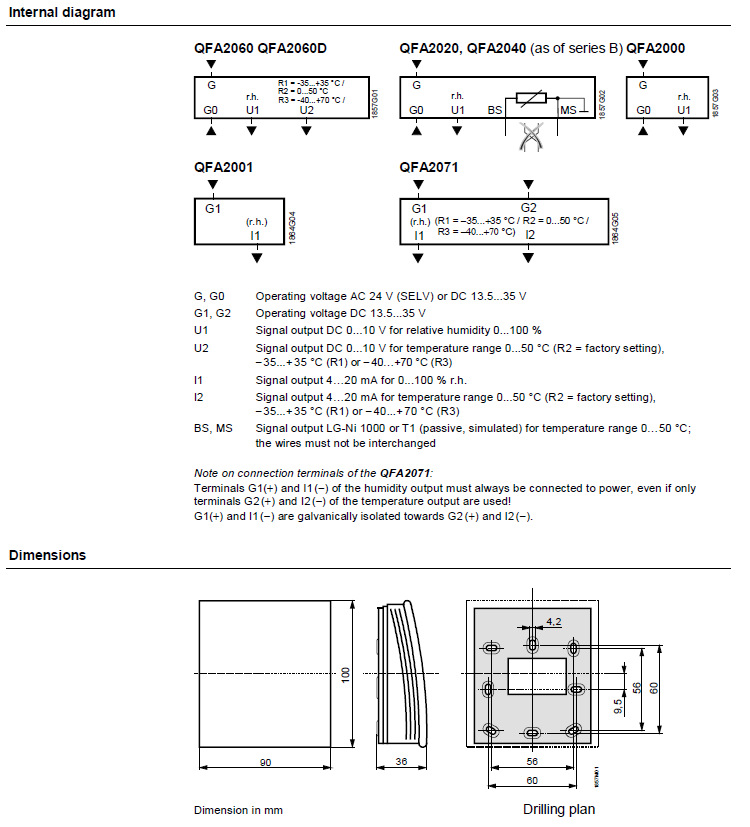 SIEMENS西门子QFA3160D室内温湿度传感器变送器QFA3171D-阿里巴巴