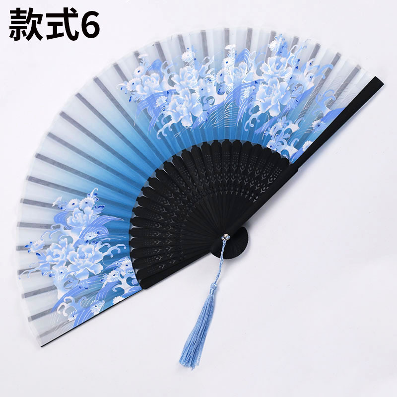 7 inch hanfu fairy dress folding fan Chinese wind female Japanese style ...