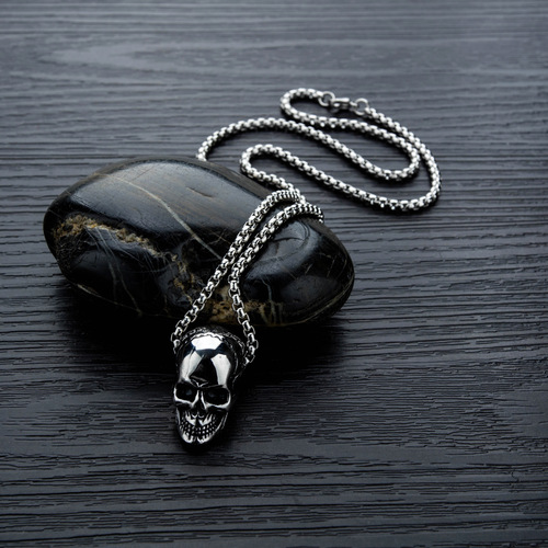 Rapper Hiphop Street Jazz dance skull necklace to restore ancient ways ...