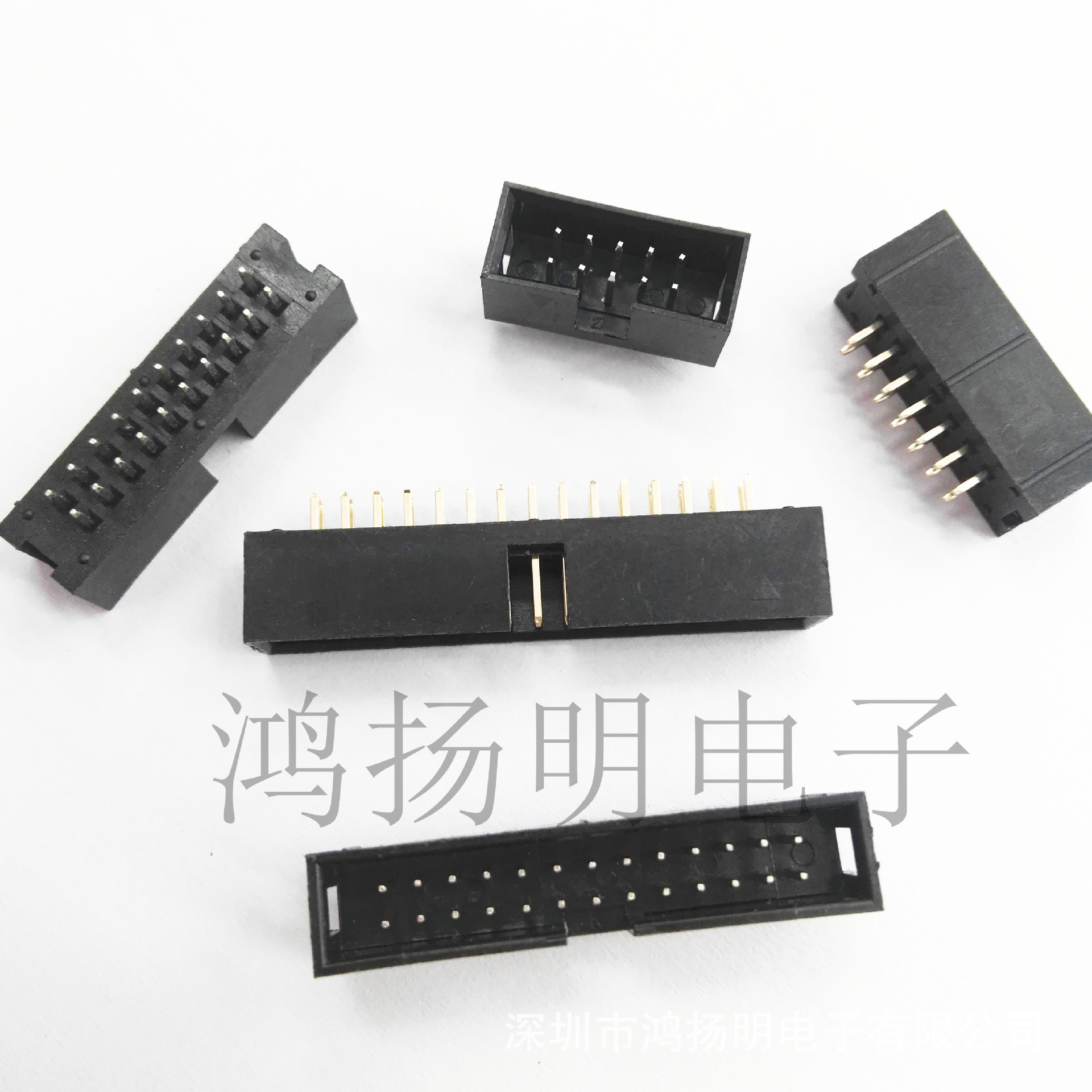 26P简牛插座DC3直针2.54MM简易牛角2*13P排线座IDC插座普通镀锡-阿里巴巴