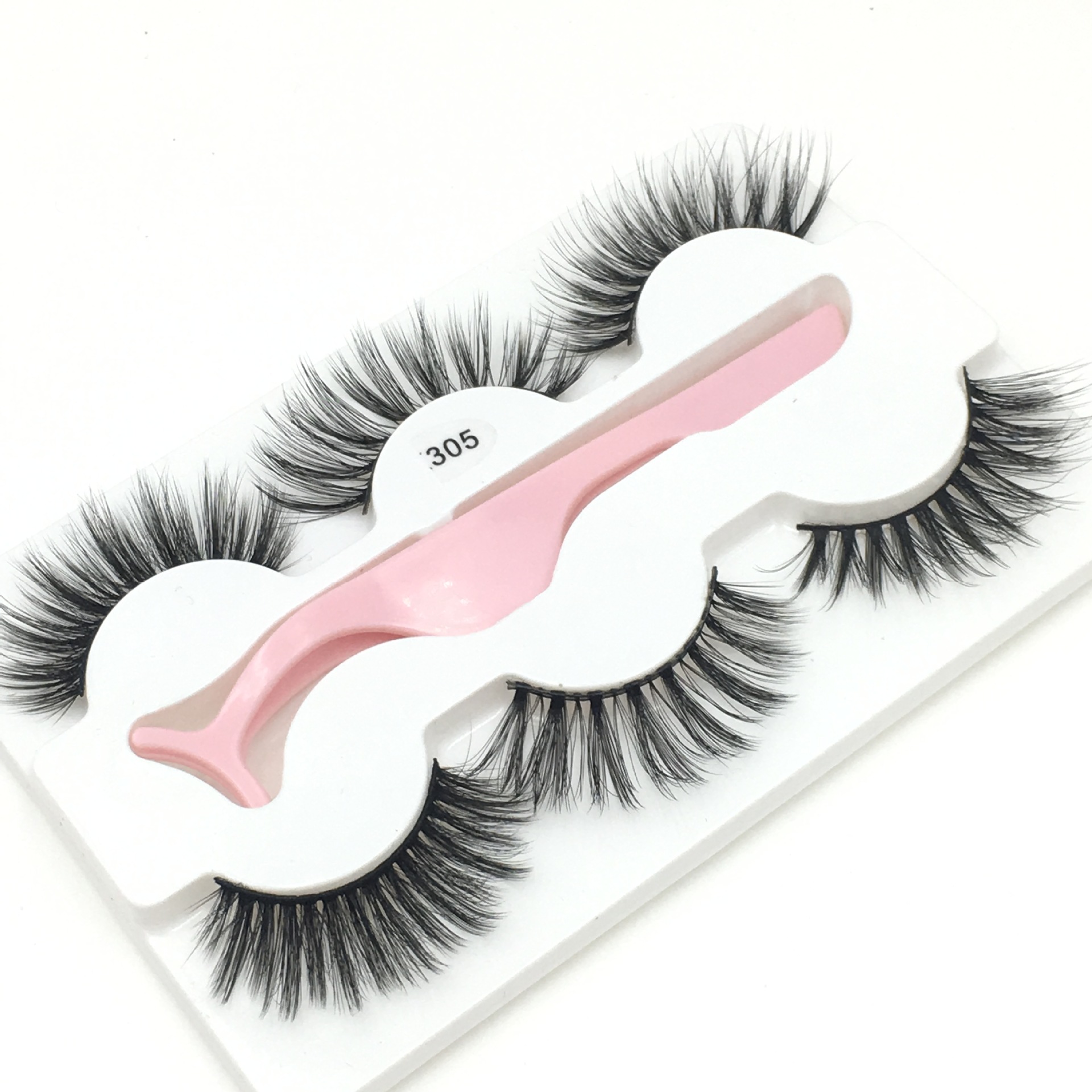 Newest Faux Mink Lashes Full Strip 3d False Eyelashes Package Box With ...