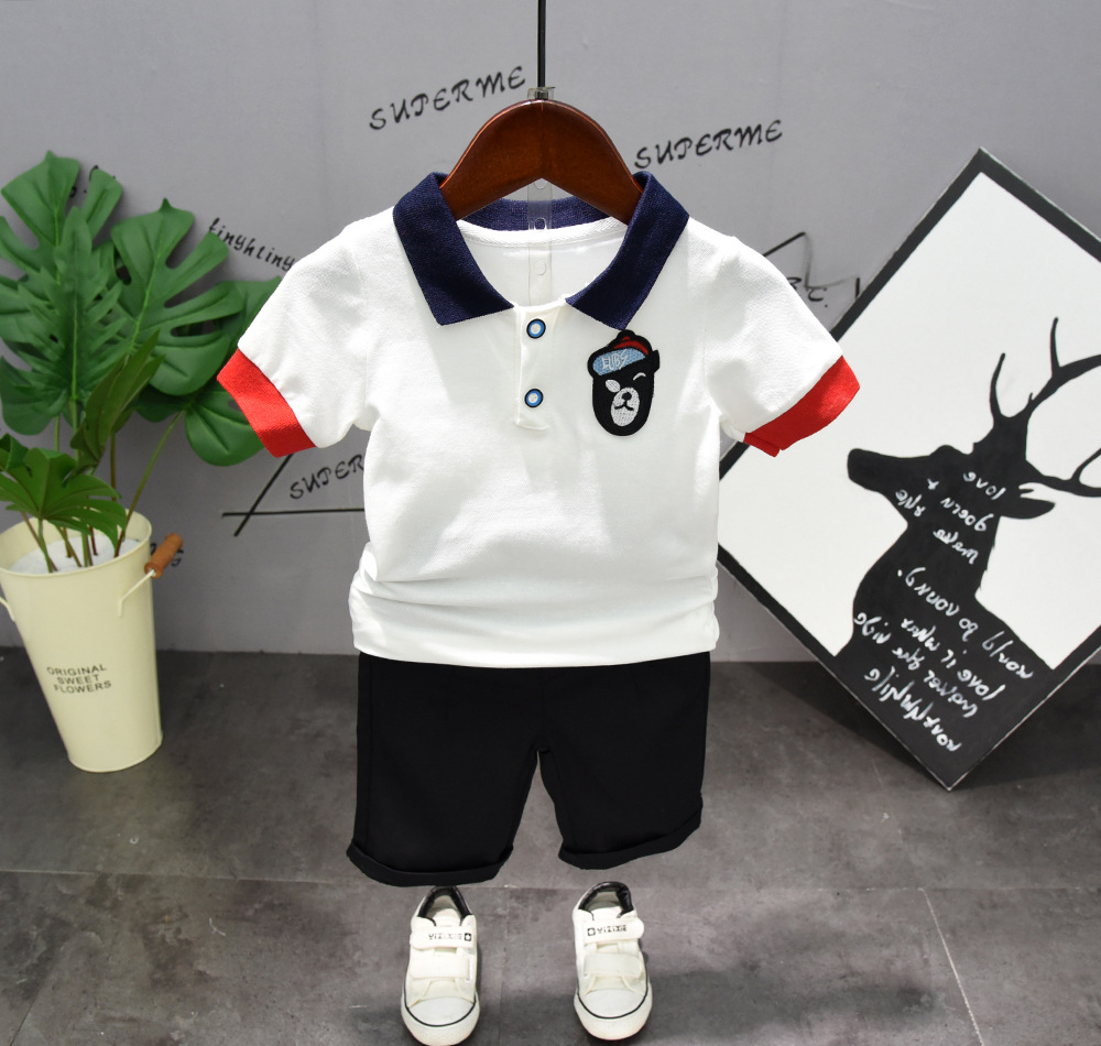 2021夏季新款休闲翻领纯色T恤衫C78030 A70041-阿里巴巴