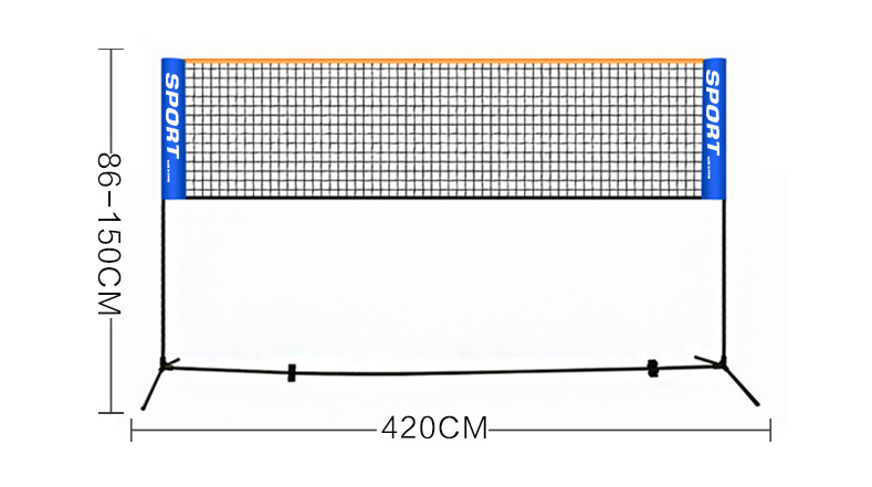 羽毛球网架套装网球架户外架子室内排球架网柱可折叠便携折叠-阿里巴巴