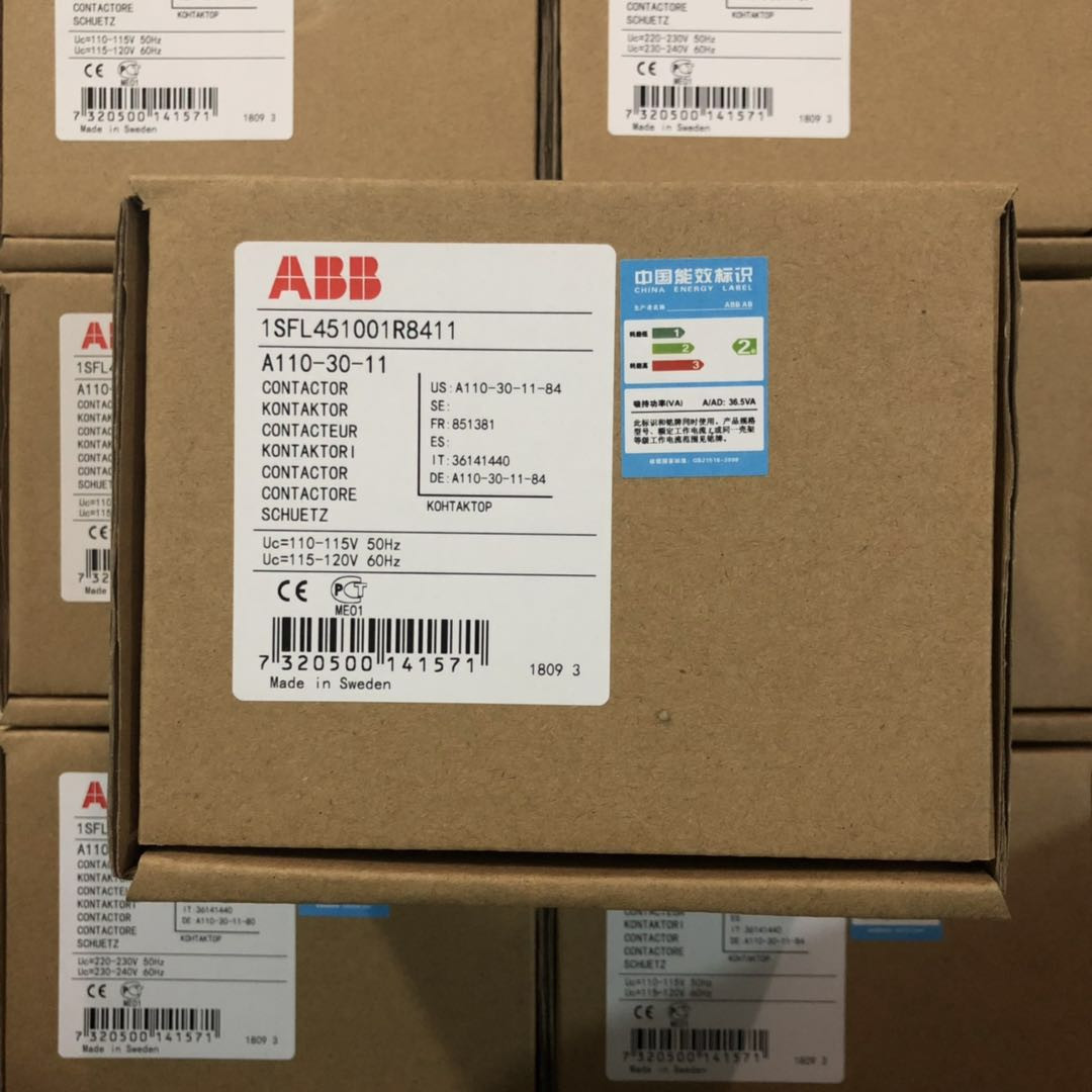 原装正品ABB交流接触器A110-30-11 24V 110V 220V 380V 110A-阿里巴巴