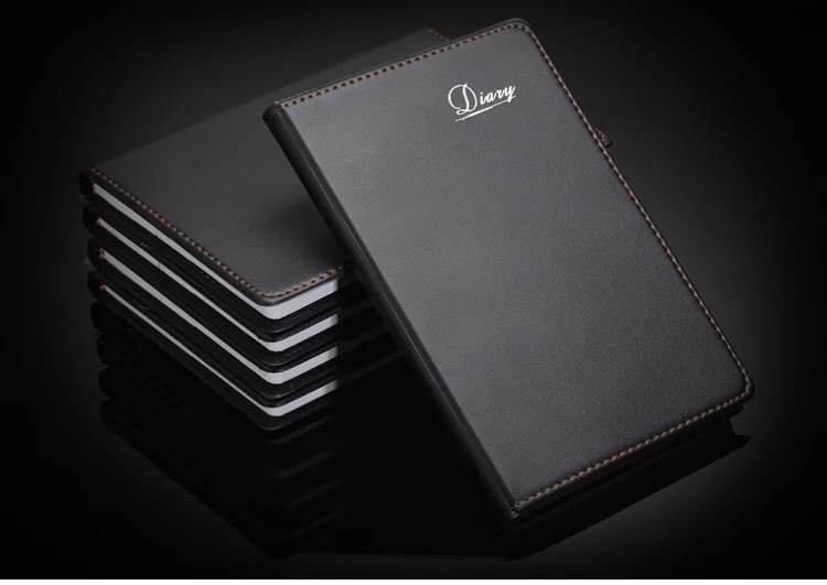 申士笔记本工作笔记记事本25K办公黑色皮面本18K会议记录A5软抄本-阿里巴巴