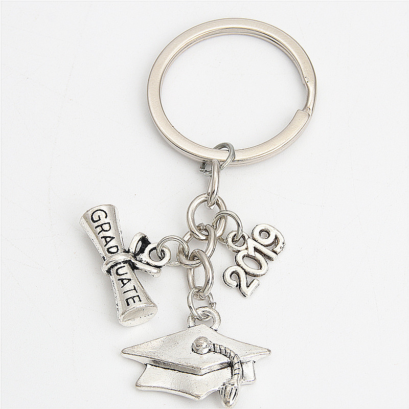2020 2019 Graduation Ceremony Keychain Diploma Bachelor Cap Key Ring ...