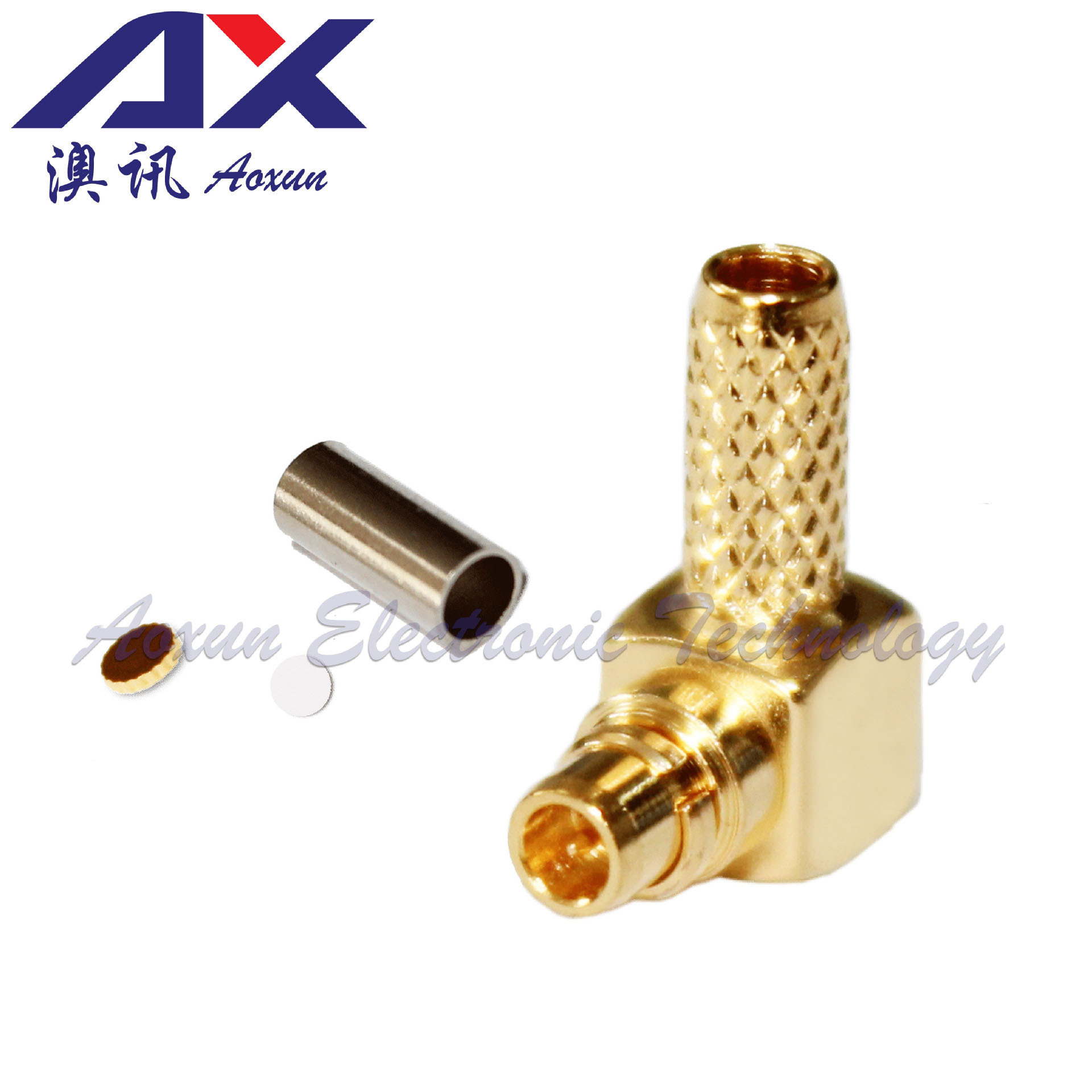 MMCX-C-JW1.5弯式公头射频连接器 接50-1.5/RG174/RG316电缆-阿里巴巴