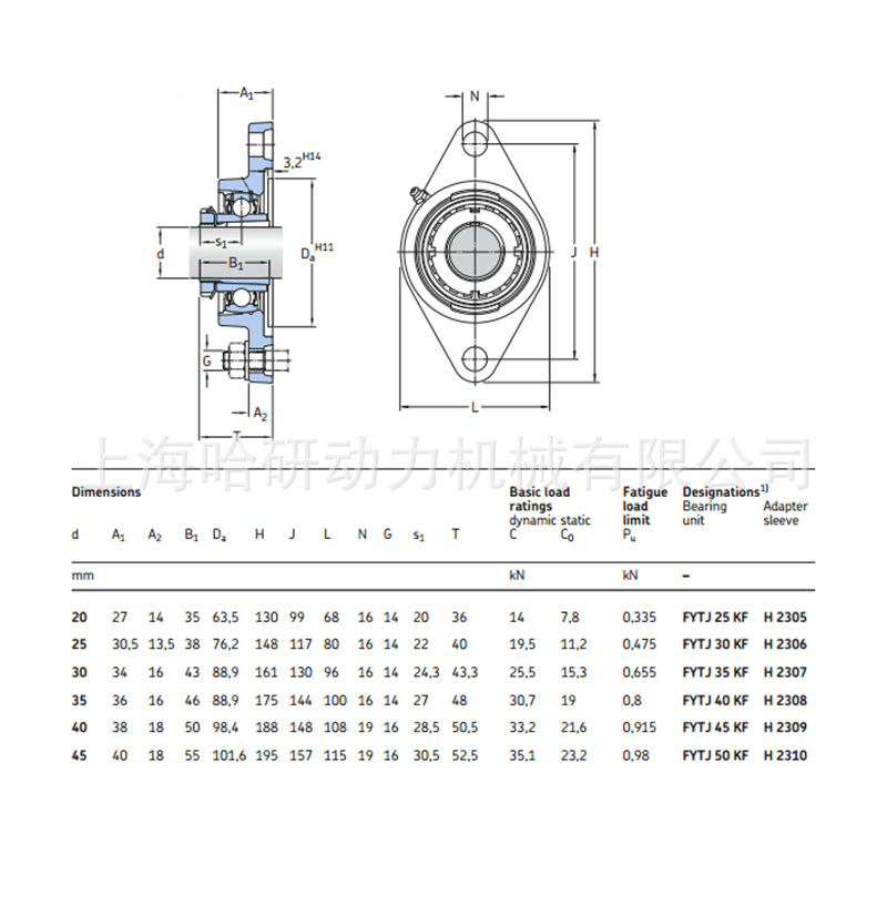 FYTB508M+YEL208-2F外球面轴承 FYTB40WF带座外球面轴承-阿里巴巴