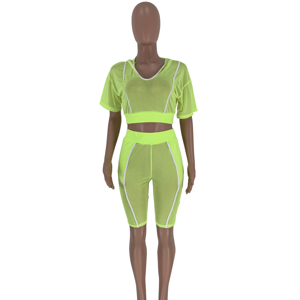 DN8245跨境2019夏季性感气质欧美女装拼接时尚休闲套装夜店服-阿里巴巴