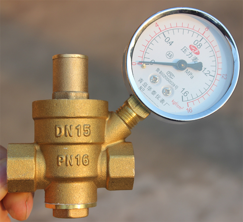 黄铜减压阀 稳压阀 铜质活塞式 防水锤 自来水 热水器Y11X-16T-阿里巴巴