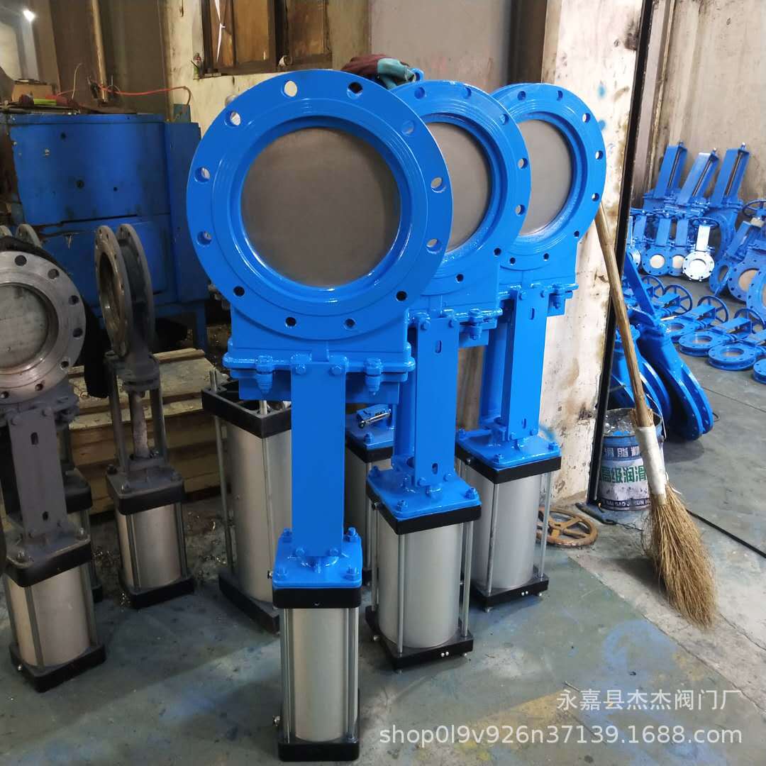 专批发PZ673X-10C气动刀闸阀耐磨排渣阀 刀型闸阀气动薄型闸阀-阿里巴巴