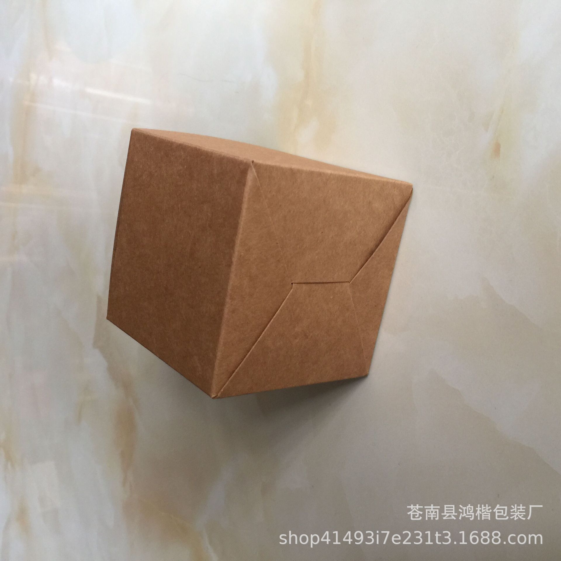 现货牛皮纸盒 翻盖折叠棕色牛皮纸盒 茶花茶叶包装盒-阿里巴巴