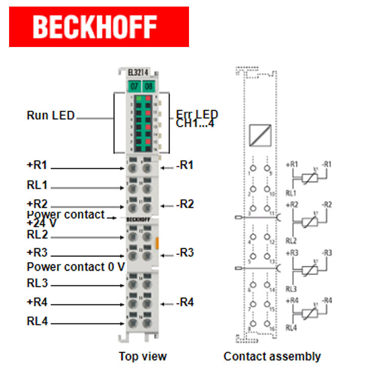 德国倍福BECKHOFF全系模拟量输入模块EL3214/EL3214-0090/EL3255-阿里巴巴