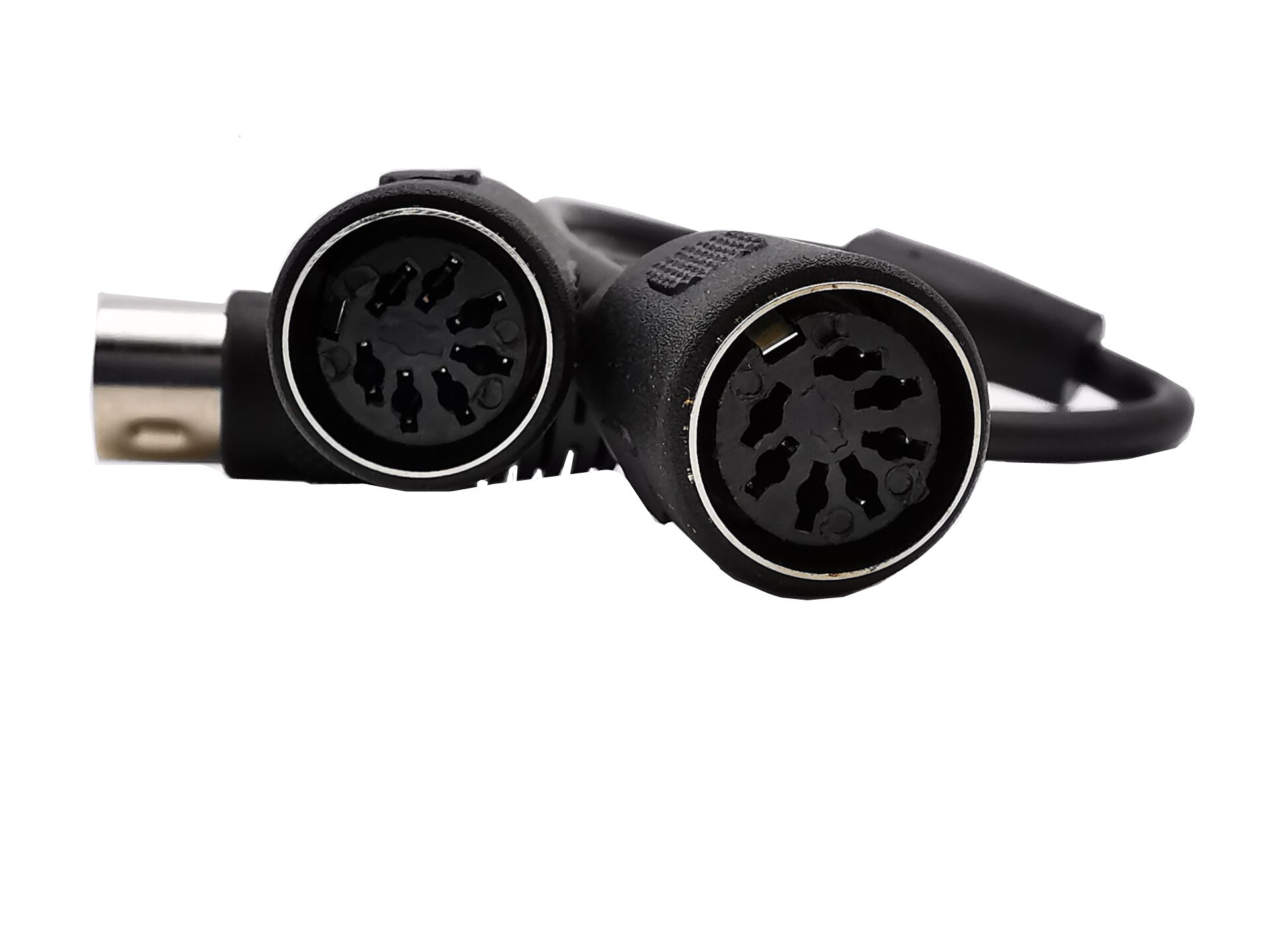 一分二音频MIDI7芯 7Pin Din 公转2个 7 Pin Din 母孔连接线0.5米-阿里巴巴