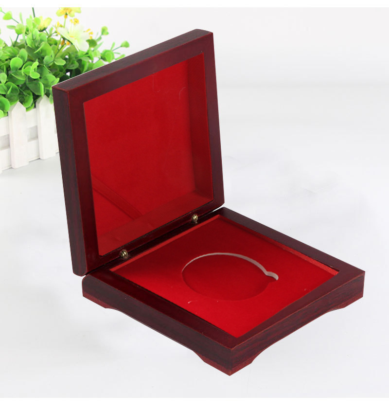 现货纪念章包装盒通用翻盖纪念币木盒十二生肖盒收藏盒工艺雕刻-阿里巴巴