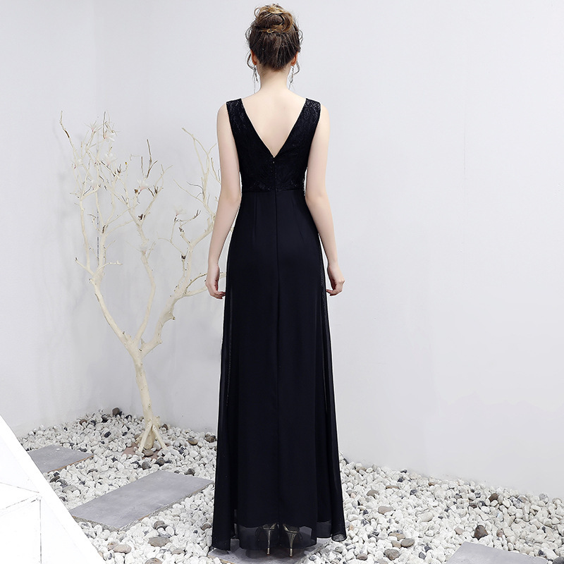 Evening dress nightclub long dress long perspective dress nightclub KTV ...