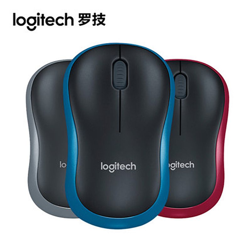 Logitech罗技M186鼠标笔记本办公无线鼠标m185升级加印logo-阿里巴巴