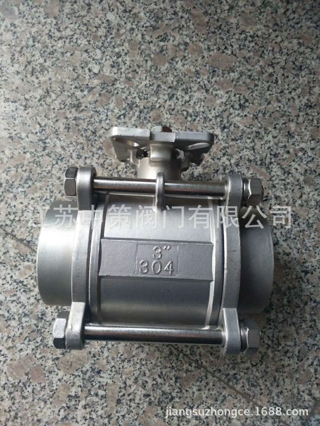 Q61F-16P 304不锈钢三片式对焊球阀焊接球阀 3分4分6分1寸2寸-阿里巴巴