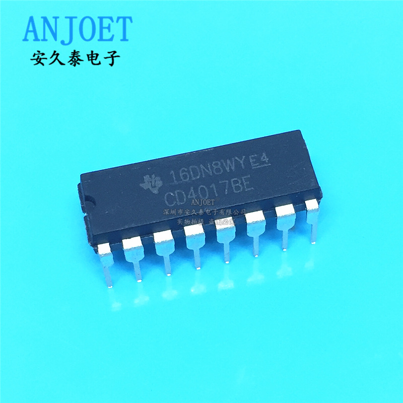 全新原装 CD4017B CD4017BE 直插 DIP-16 十进制计数器芯片 IC-阿里巴巴