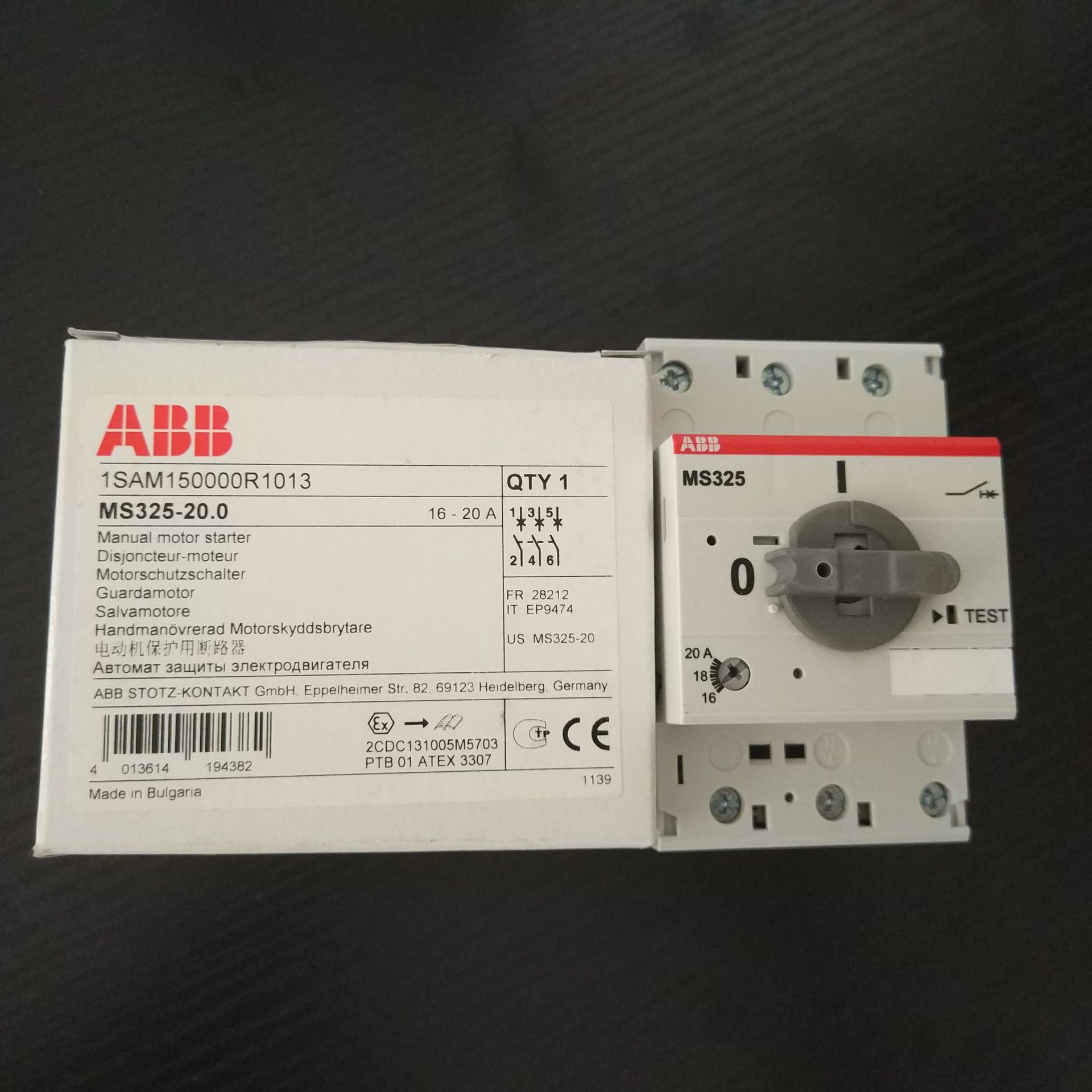 ABB电动机起动器马达保护用断路器MS325-2.5 正品1.6-2.5A-阿里巴巴