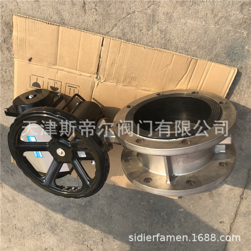 气动不锈钢蝶阀 法兰常温蝶式 全不锈钢蝶阀 厂家D641X-10P-阿里巴巴