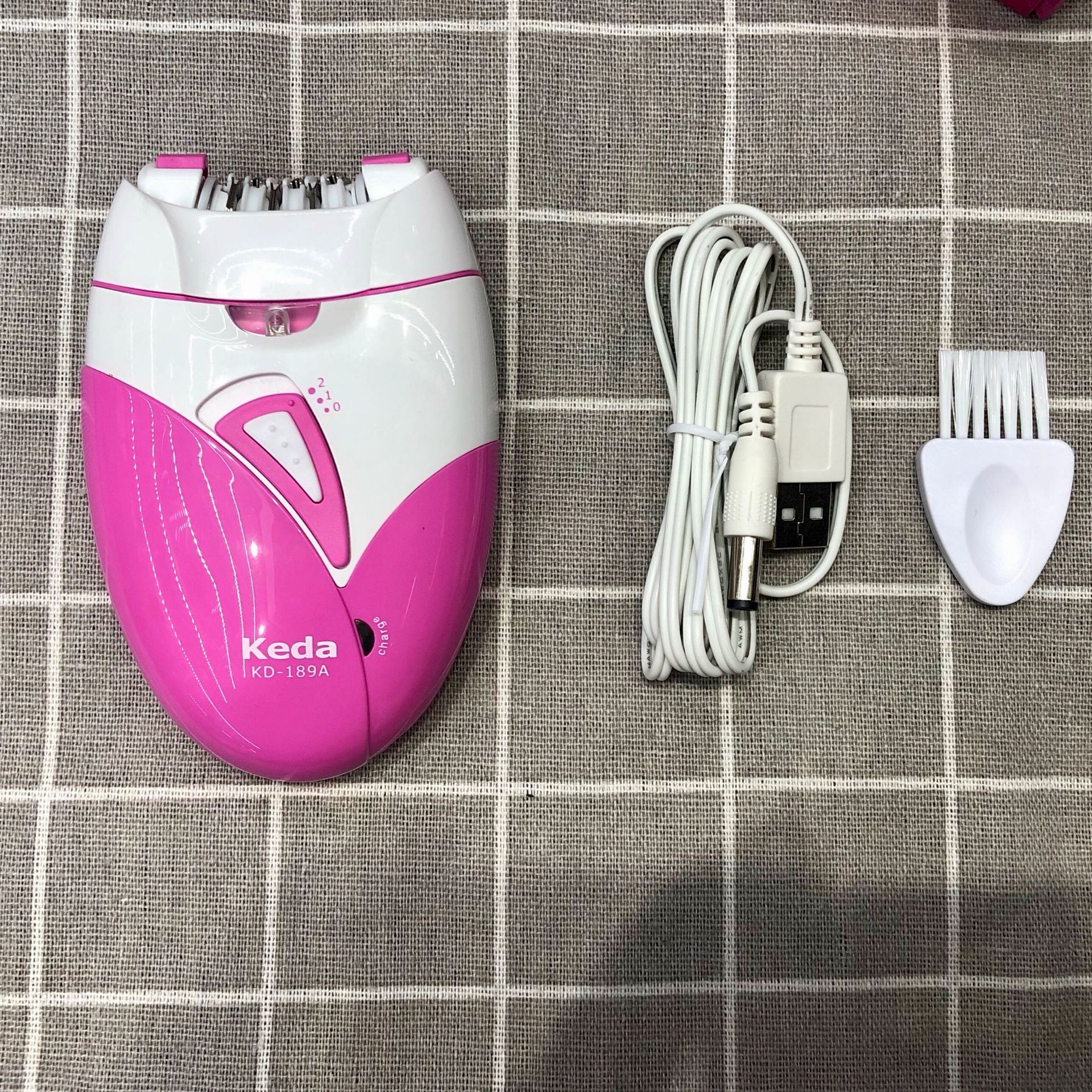 科达Keda-189A女士可充电动拔毛器 脱毛器 剃毛器毛阴毛 USB线-阿里巴巴