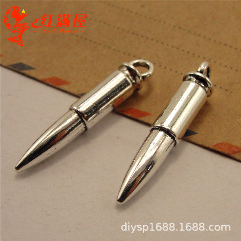 A4651 3.4克 复古子弹挂件 锌合金饰品批发 古董配件 50个/包-阿里巴巴