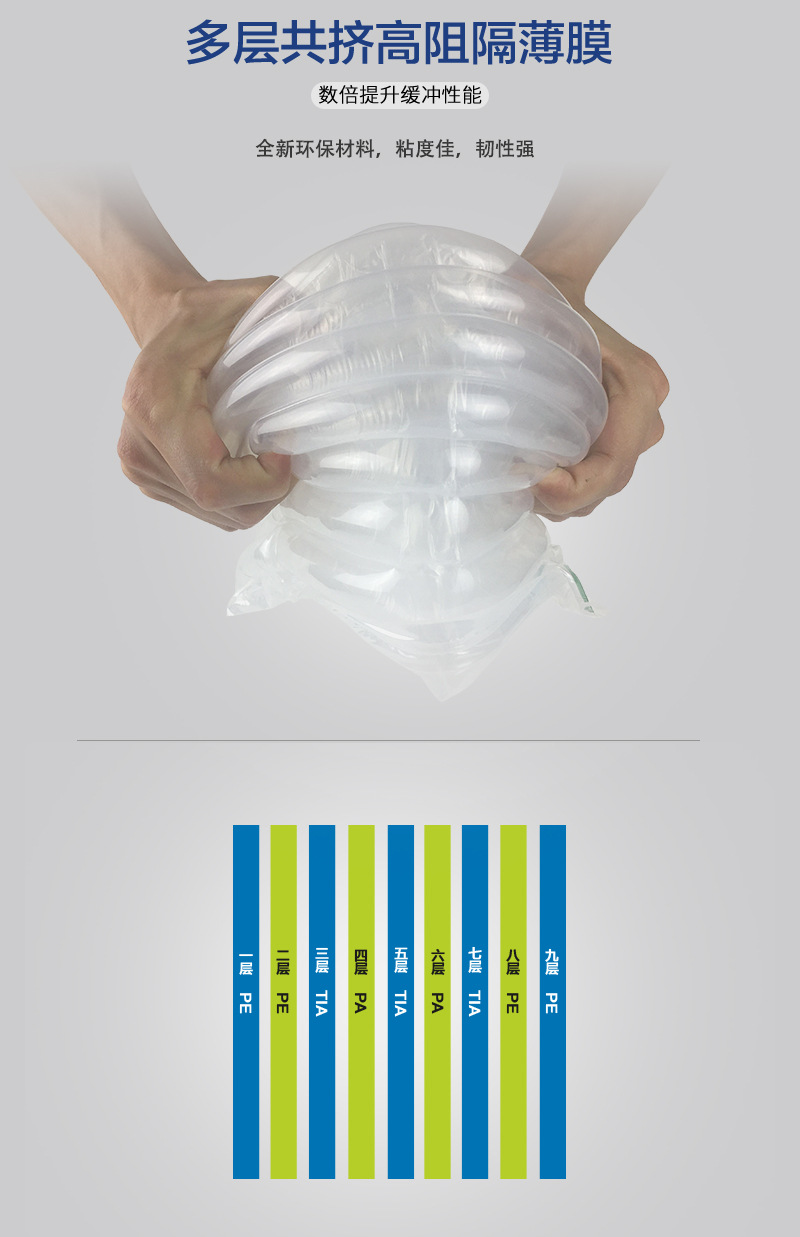 丙甲厂家定制奶粉气柱袋 快递包材防震防摔防水红酒包装充气柱-阿里巴巴