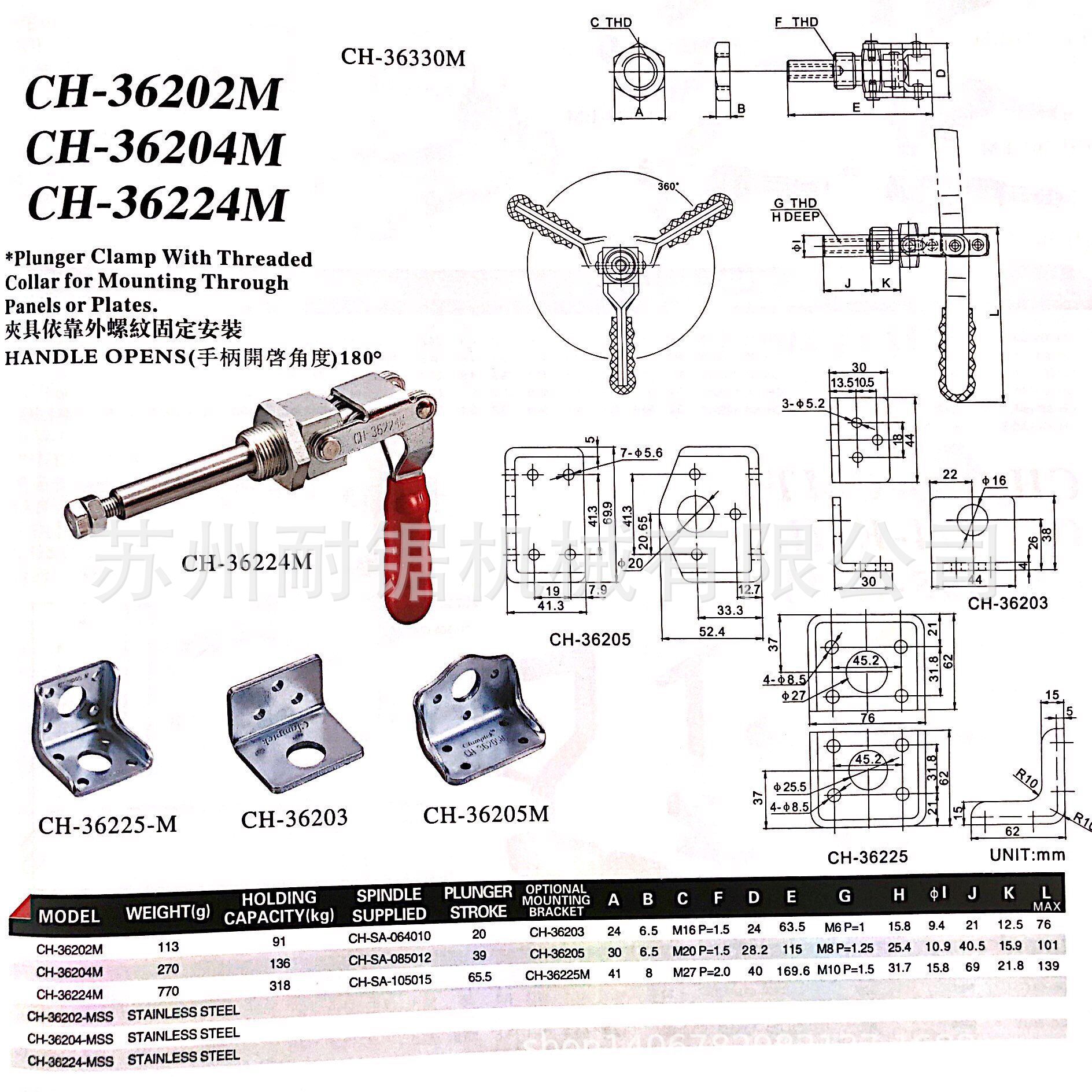 嘉刚嘉手好手快速夹具CH/GH/HS-36202M 36204M 36224M夹钳肘检治-阿里巴巴