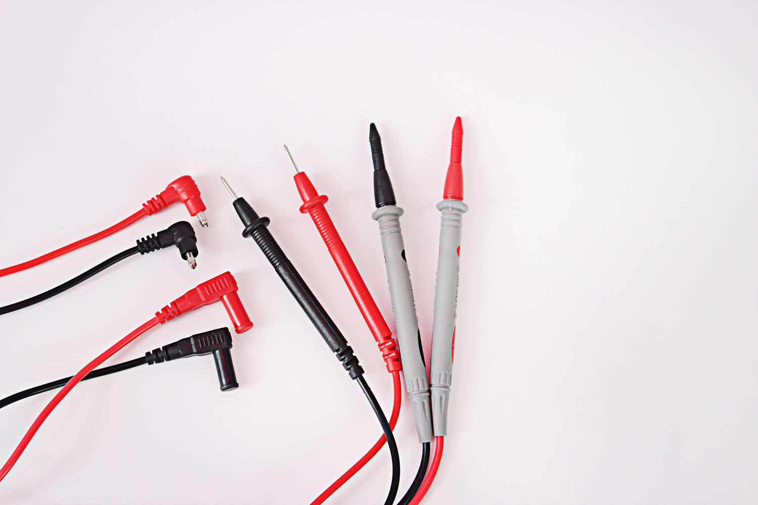 万用表笔测试笔 1000v 10A/20A 双色软硅胶测试线特细 尖头表笔-阿里巴巴