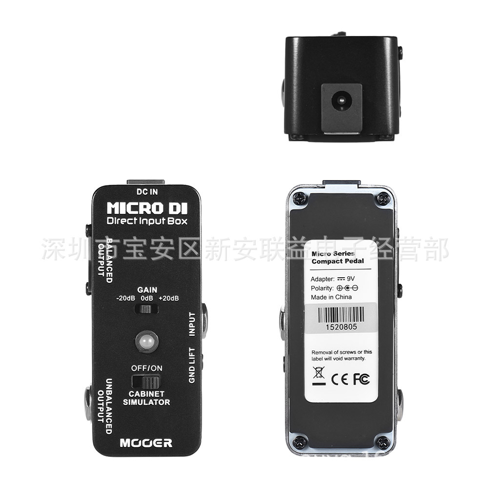 MOOER魔耳MICRO DI盒电吉他贝司电箱效果器 MDI1平衡-非平衡输出-阿里巴巴