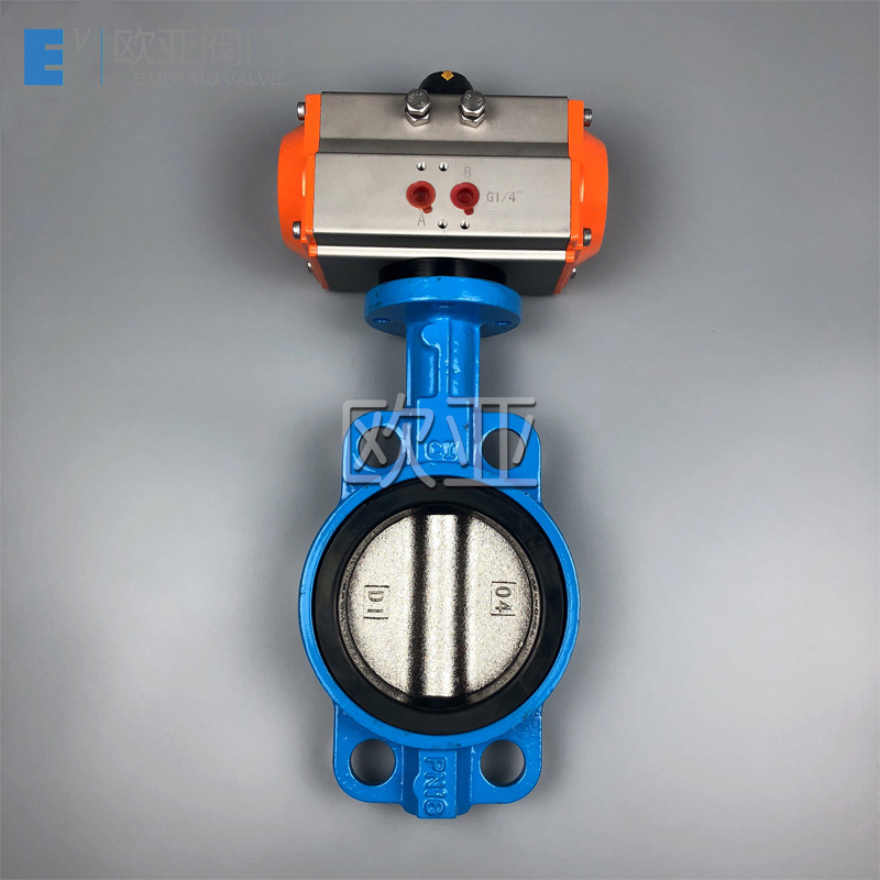 上海良工D671X-16软密封气动中线对夹蝶阀球墨铸铁铸钢不锈钢蝶阀-阿里巴巴