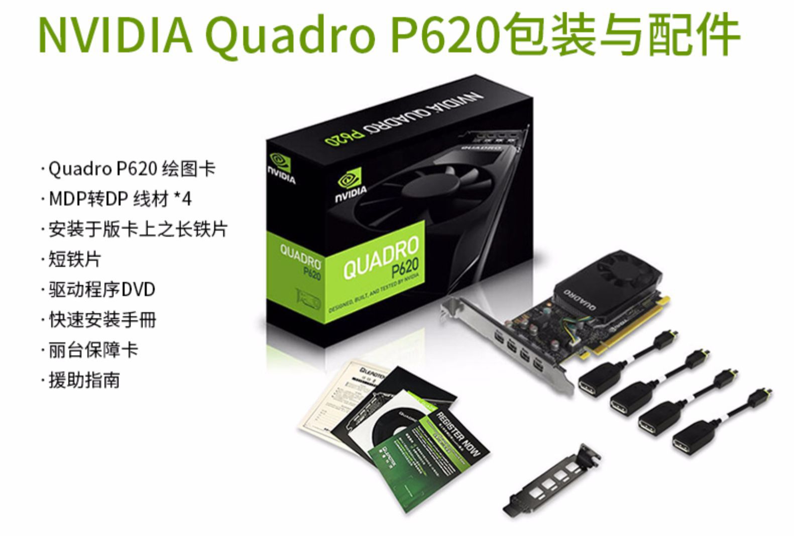 丽台Quadro P620 2GB 专业图形平面设计建模显卡 k620 P600升级款-阿里巴巴