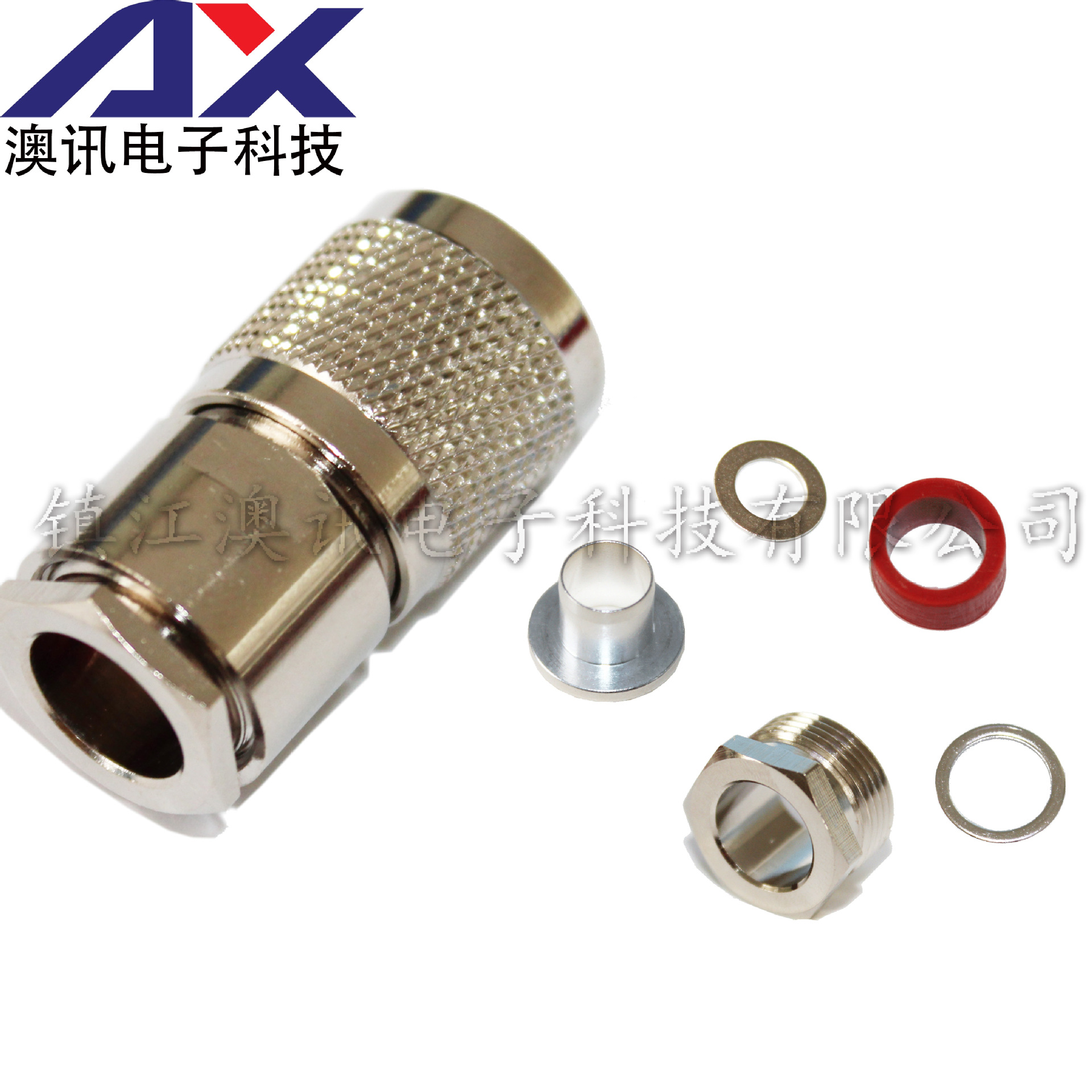 射频同轴连接器TNC-J5全铜装接式五件套 直式公头配接SYV50-5电缆-阿里巴巴