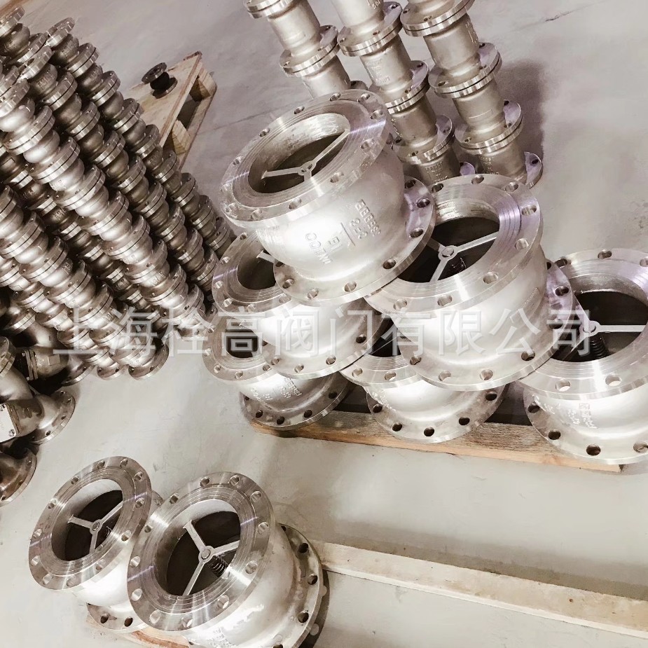 HC41X-16P法兰304不锈钢消声球形污水静音单向阀/逆止阀/止回阀-阿里巴巴