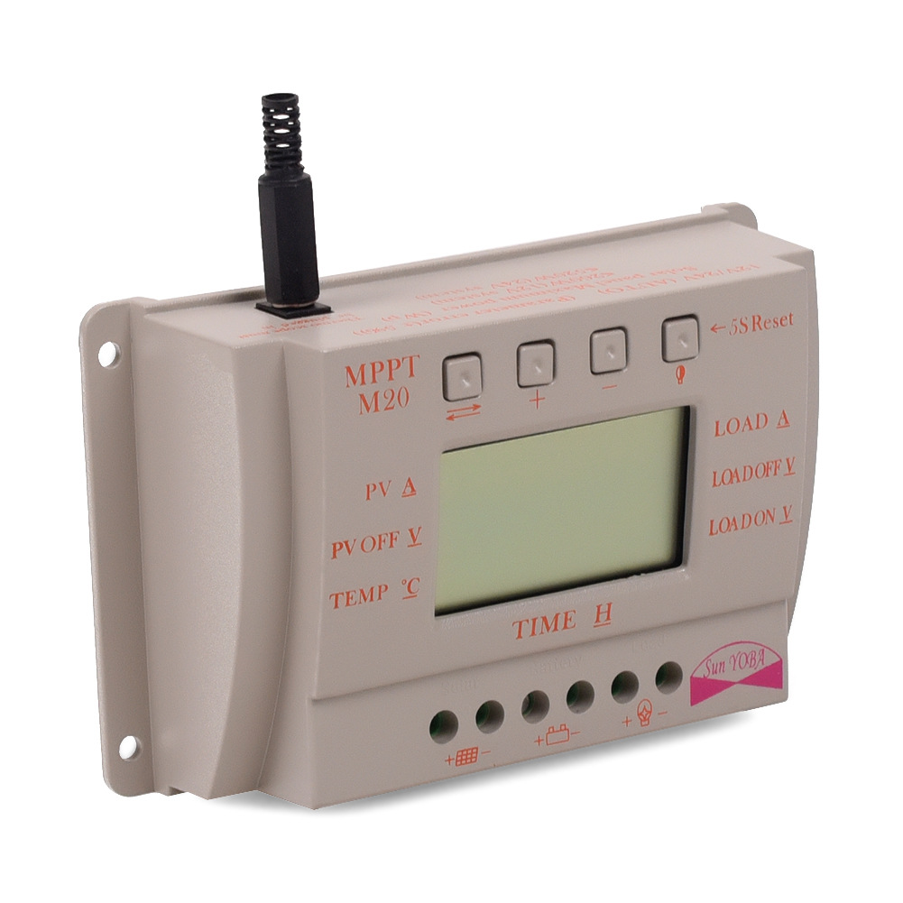 跨境专供 MPPT 12/24V 20A 太阳能光伏发电系统太阳能控制器-阿里巴巴