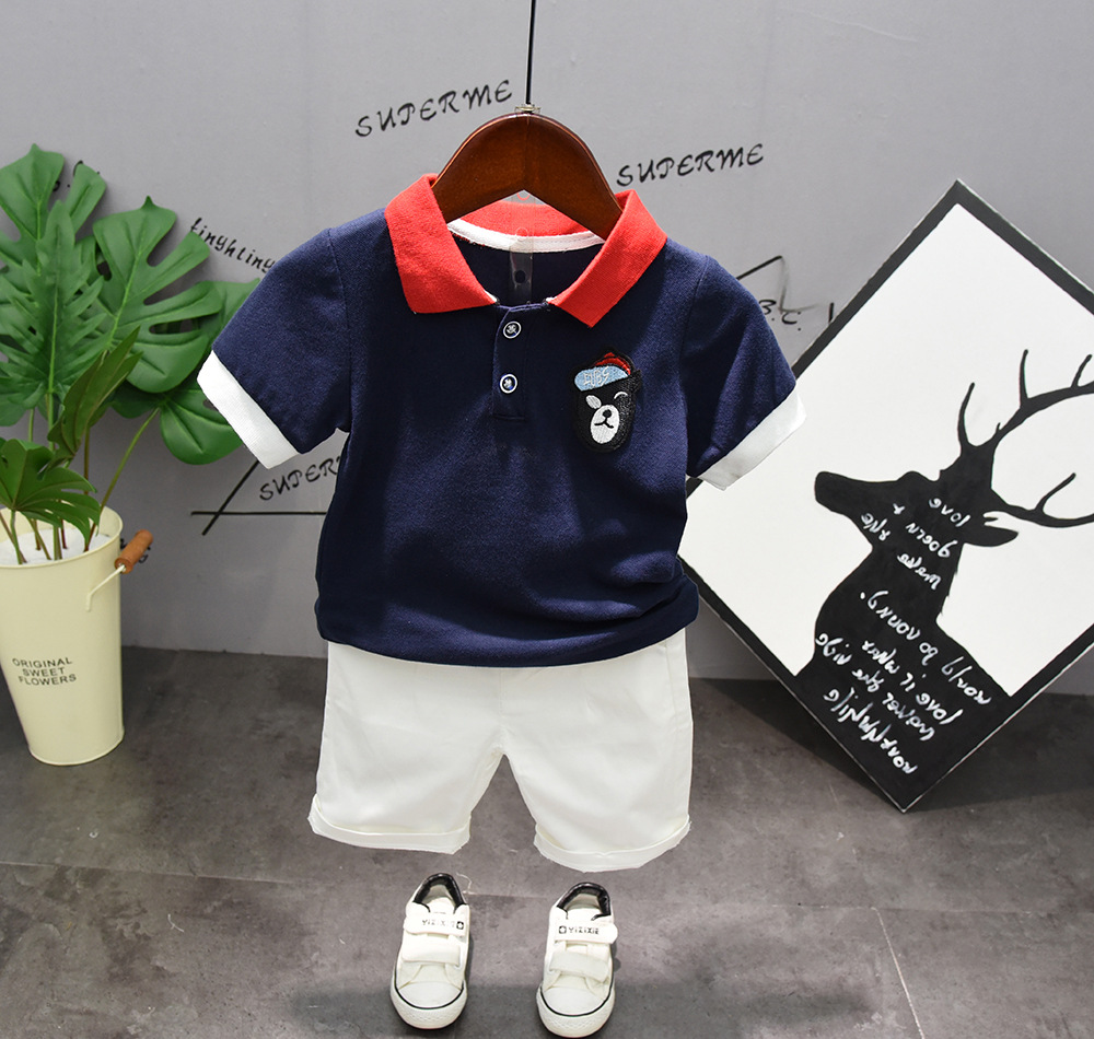 2021夏季新款休闲翻领纯色T恤衫C78030 A70041-阿里巴巴