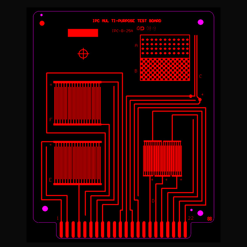 IPC标准测试板PCB电路板 IPC-B-24IPC-B-25AIPC-TM-650高频测试板-阿里巴巴