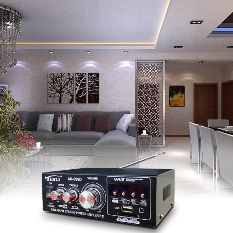 厂家货源小型迷你插卡立体声音箱功率放大器AK-699D小功放-阿里巴巴