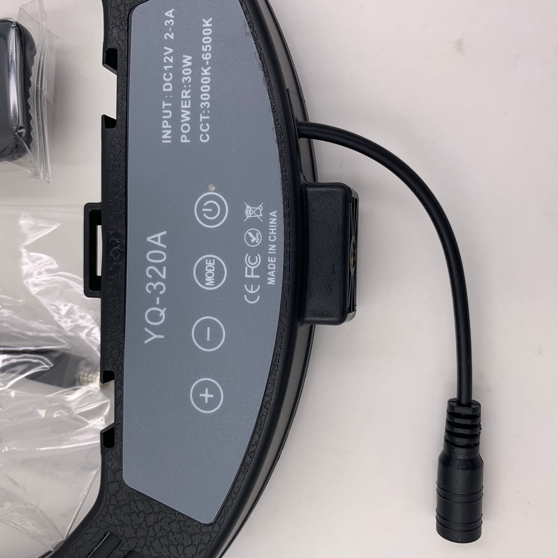 百科仕12寸补光灯遥控触摸灯美颜灯环形摄影灯YQ320A直播主播架-阿里巴巴